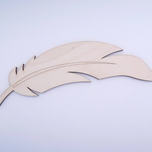 Wooden Feather Shape for Crafts Laser Cut Feather Shape - Etsy