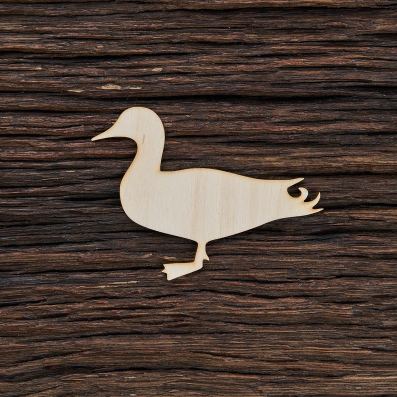 Wooden Duck Shape for Crafts and Decoration Laser Cut Wood - Etsy