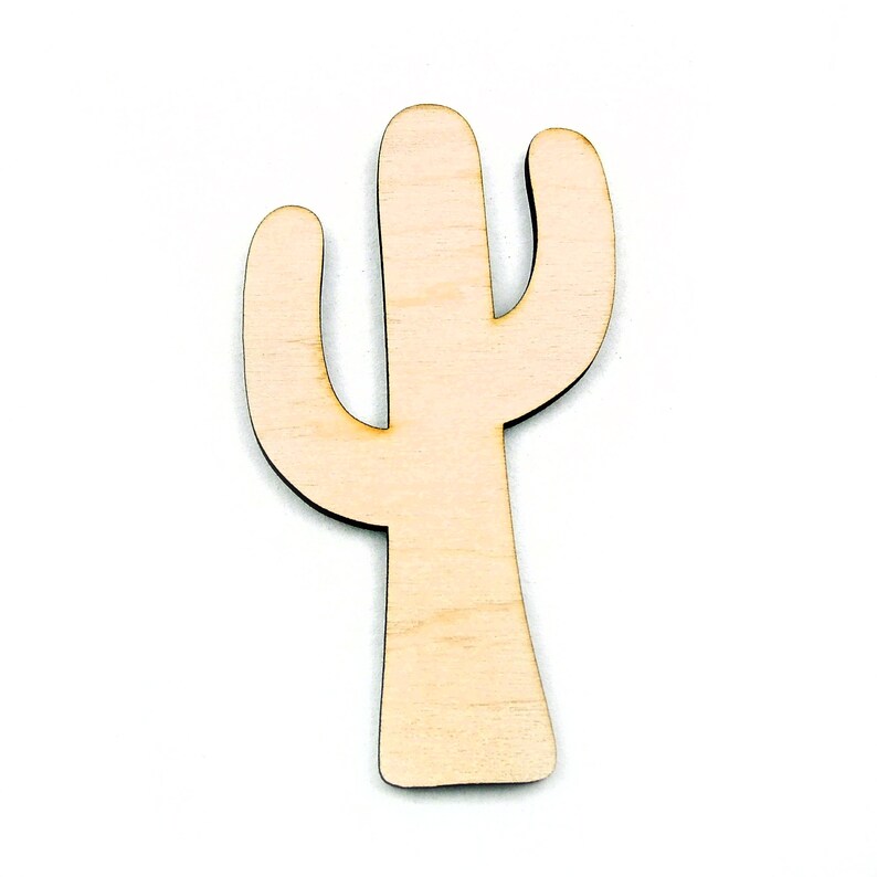 Wooden Large Cactus Shape for Crafts and Decoration Laser - Etsy