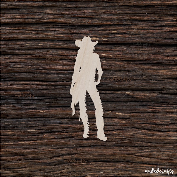 Cowboy Silhouette Cutouts - Etsy
