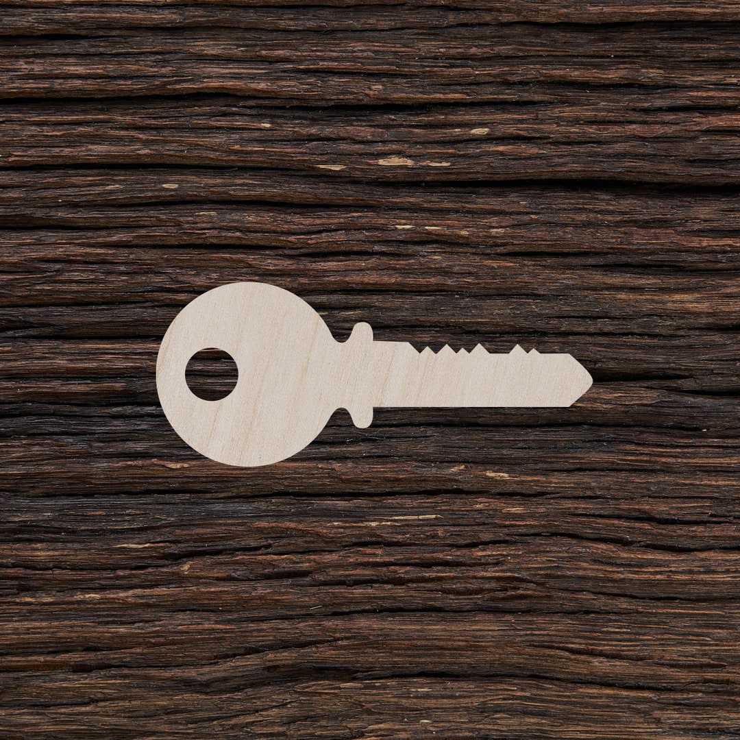 Wooden Key for Crafts and Decorations - Key Necklace - Key Pendant ...