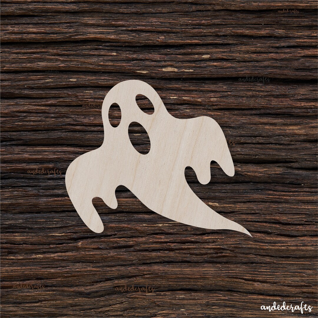 Wooden Scary Ghost for Crafts and Decorations - Wooden Blanks - Craft ...