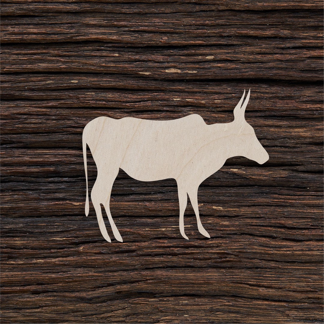 Wooden Wild Yak Shape for Crafts and Decoration - Laser Cut - Yak ...