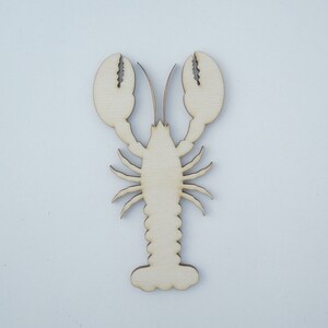 Wooden Crayfish Shape for Crafts and Decoration - Laser Cut - Wooden ...