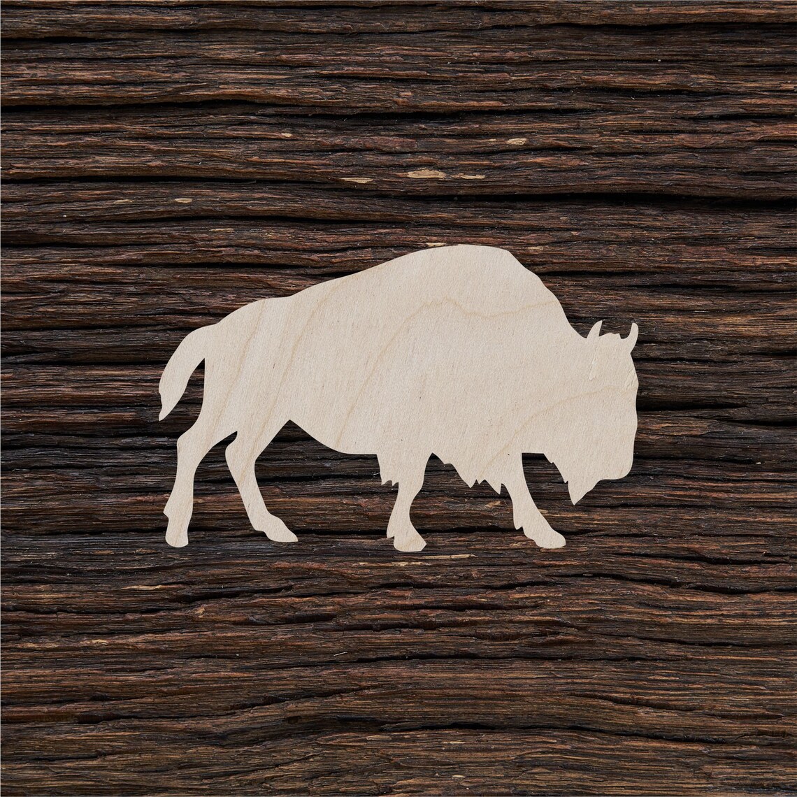 Wooden Bison Shape for Crafts and Decoration Laser Cut - Etsy