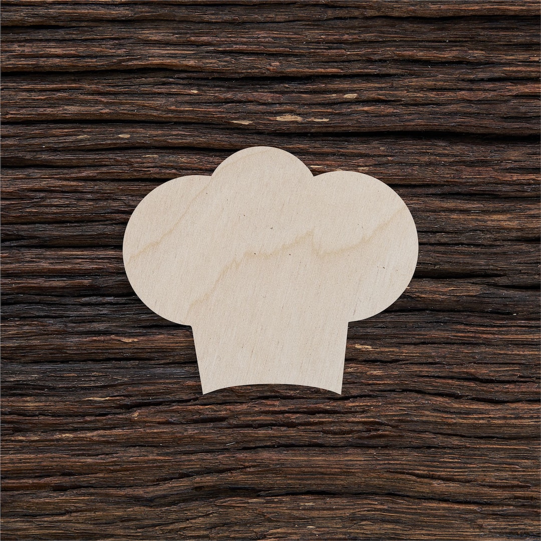 Wooden Chef Hat Shape for Crafts and Decoration - Laser Cut - Chefs Hat ...