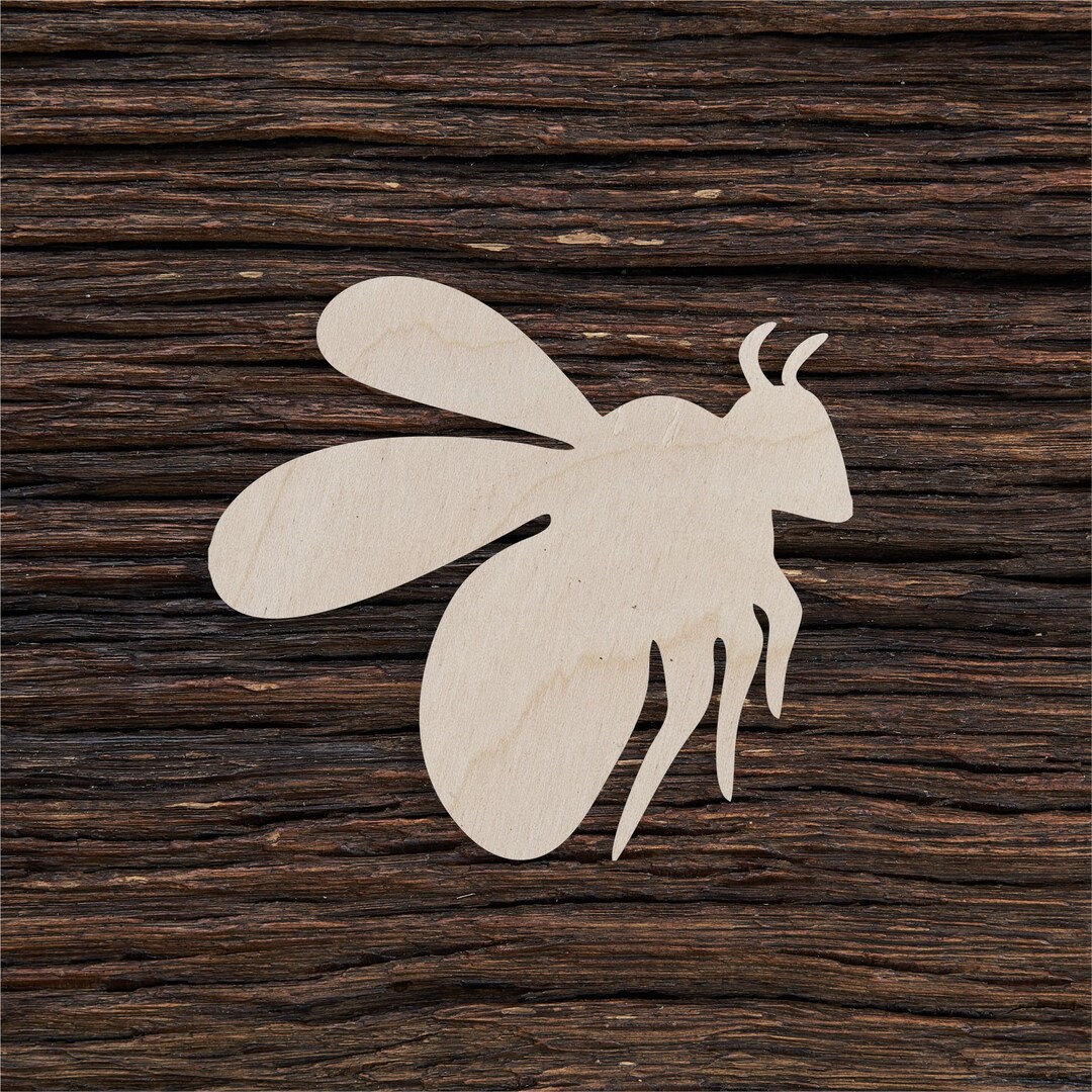 Wooden Bee Shape for Crafts and Decoration - Laser Cut - Bumble Bee ...