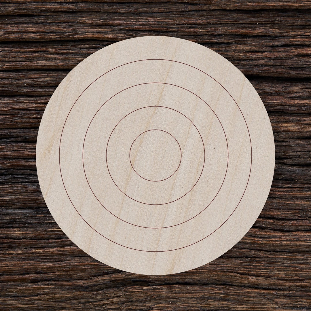Wooden Target for Crafts and Decorations - Target Bullseye - Target Bow ...