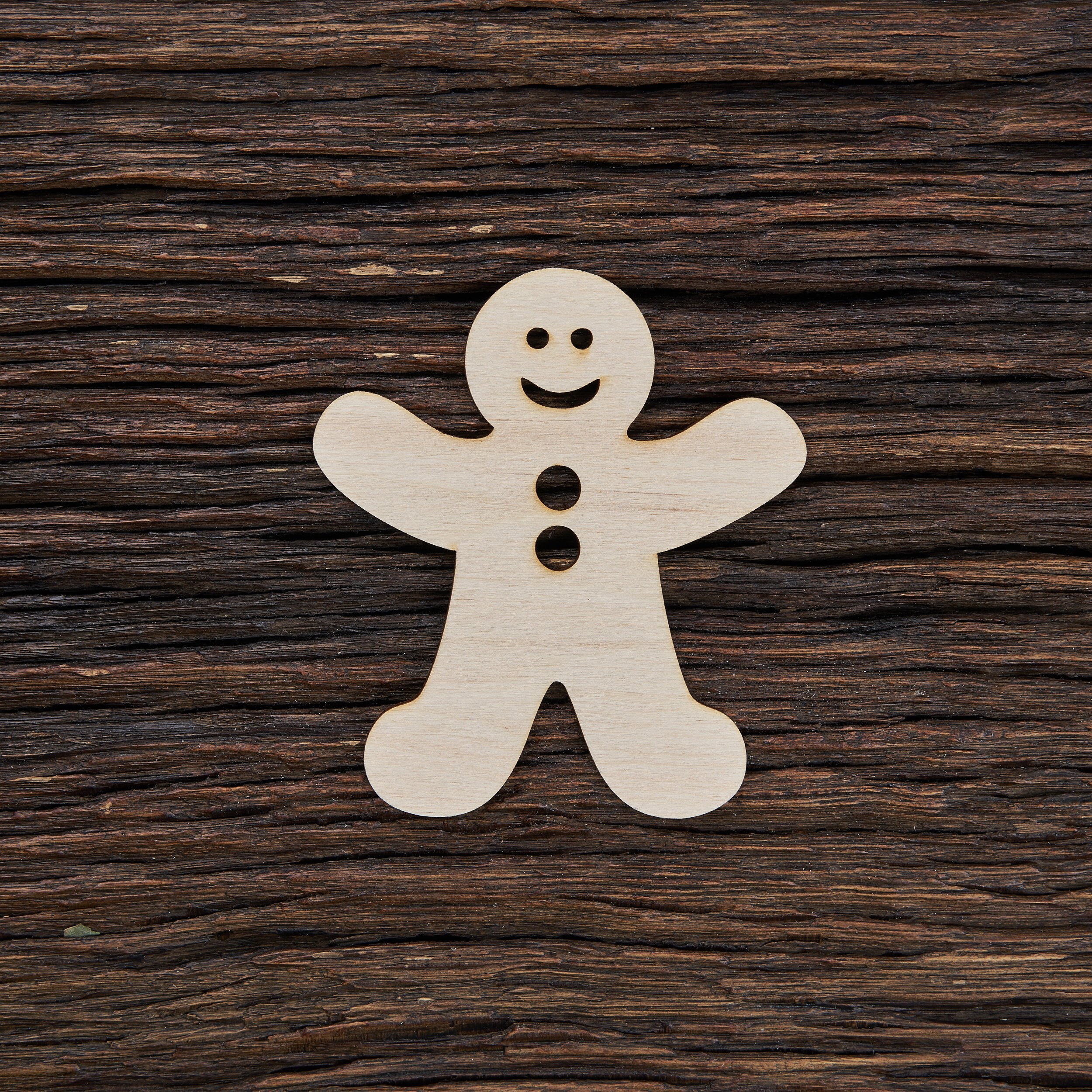 Wooden Gingerbread Man Shape for Crafts and Decoration Laser | Etsy