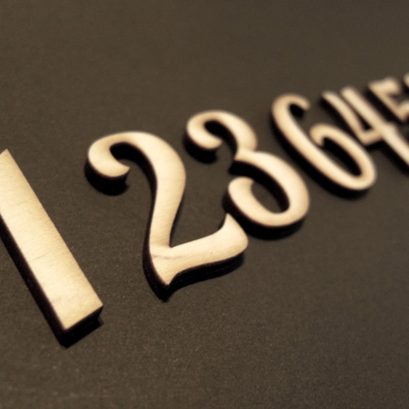 Wooden Numbers - Etsy