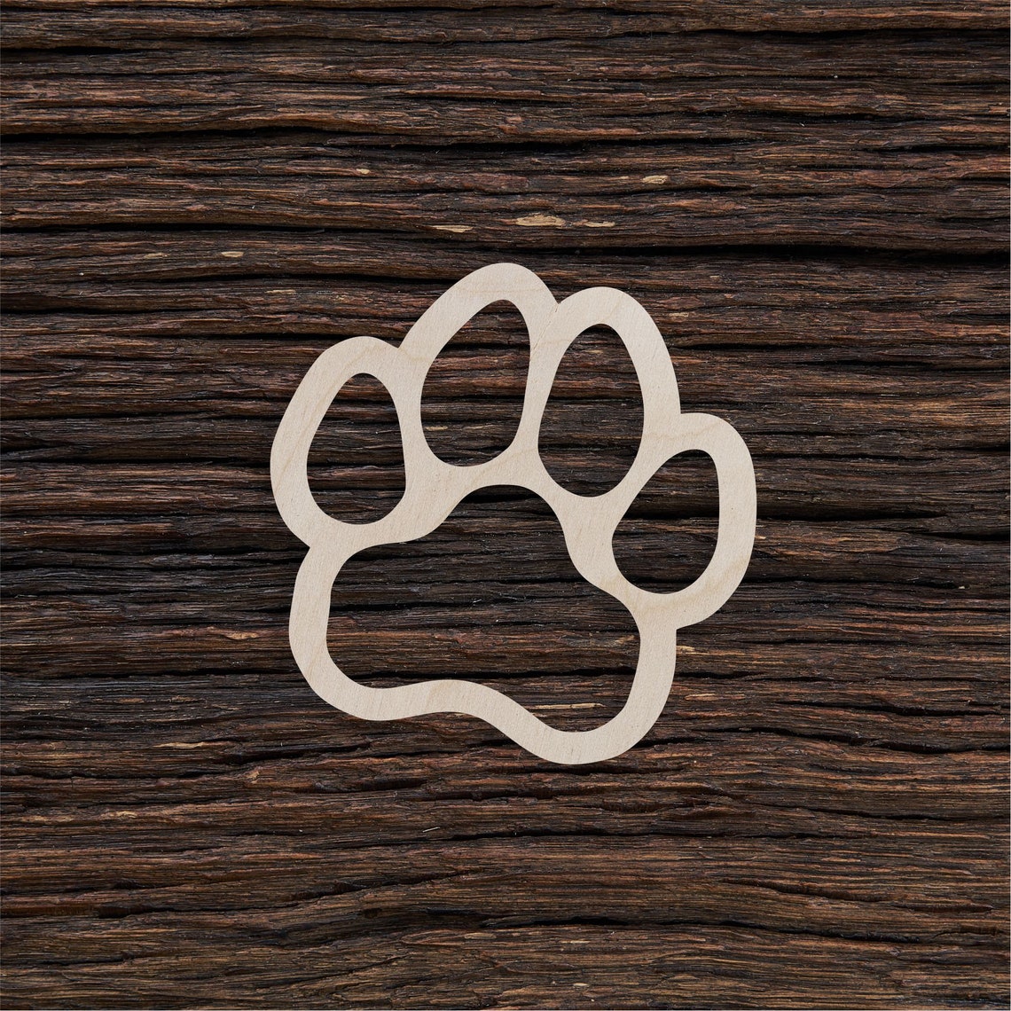 Wooden Dog Paws Shape for Crafts and Decoration - Laser Cut - Dog Paw ...