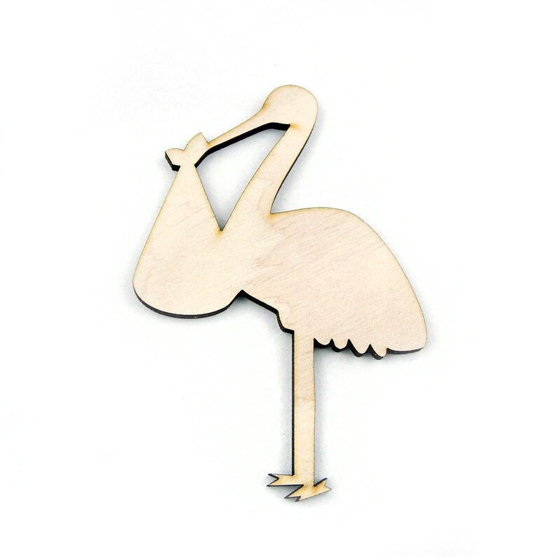 Wooden Stork Shape for Crafts and Decoration Laser Cut - Etsy