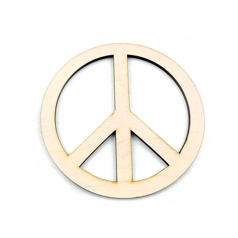 Wooden Peace Sign Shape for Crafts and Decoration Laser Cut - Etsy