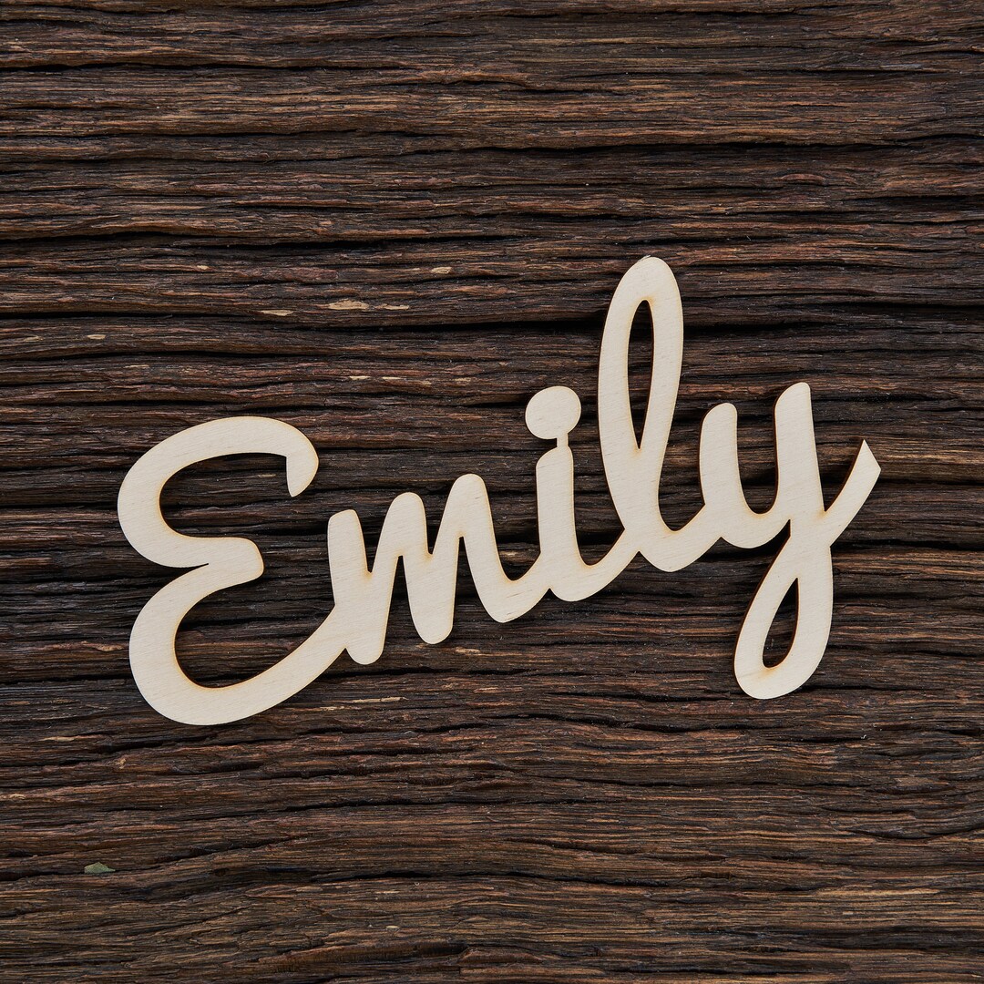 Wooden Custom Name Sign for Crafts & for Decoration - Laser Cut ...