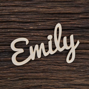 Wooden Custom Name Sign for Crafts & for Decoration - Laser Cut ...