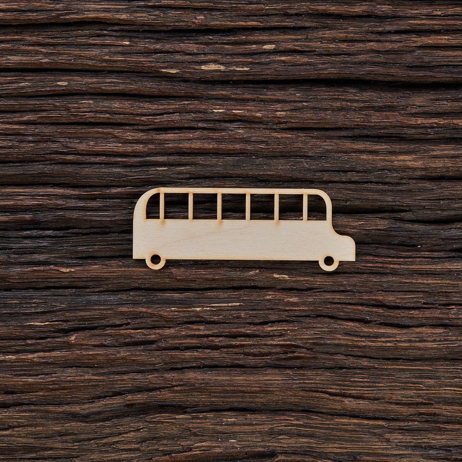 Wooden School Bus for Crafts Laser Cut Yellow School Bus | Etsy