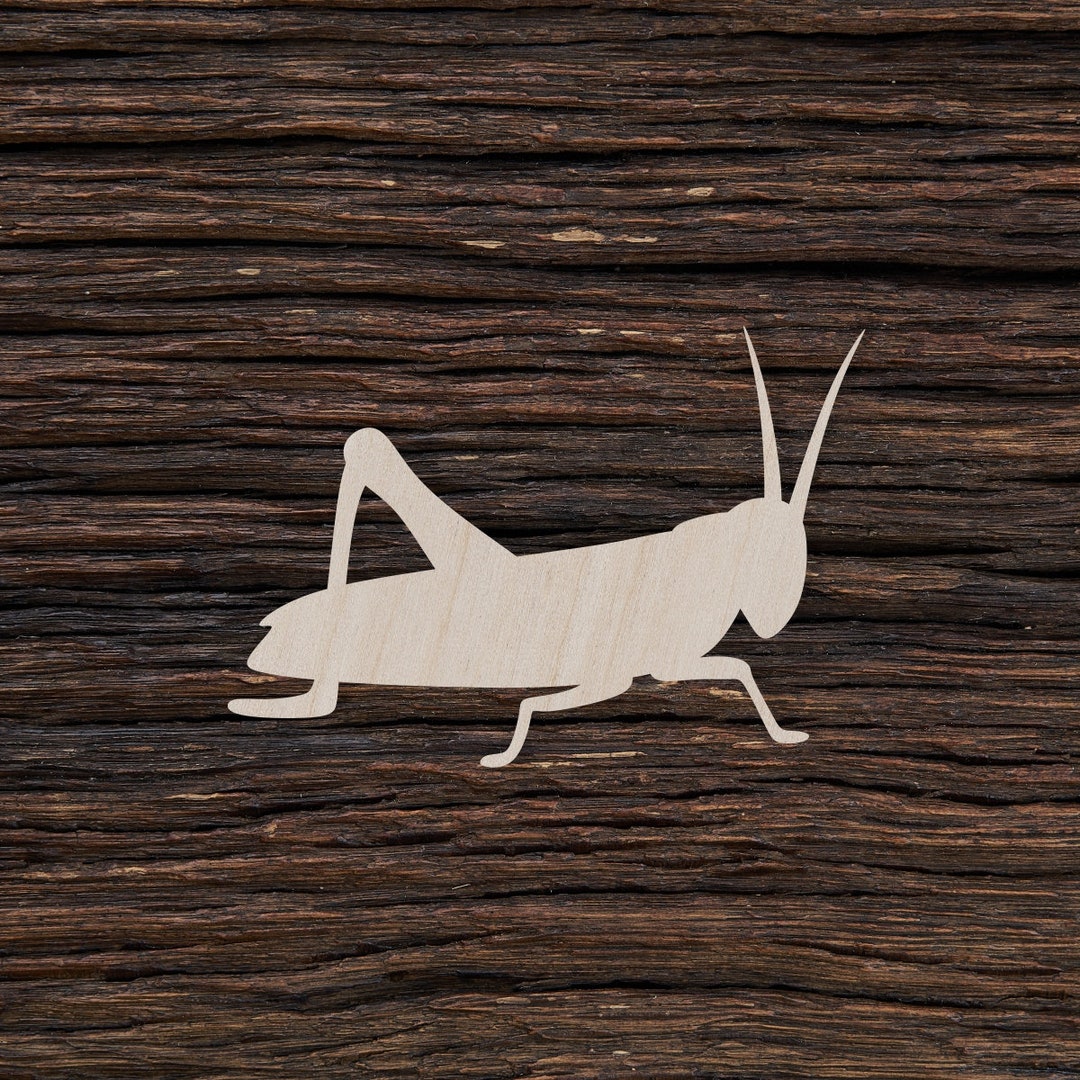 Wooden Grasshopper for Crafts and Decorations - Grasshopper Shape ...