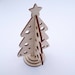 Wooden Mini Christmas Tree Interlocking for Crafts Laser Cut Christmas ...