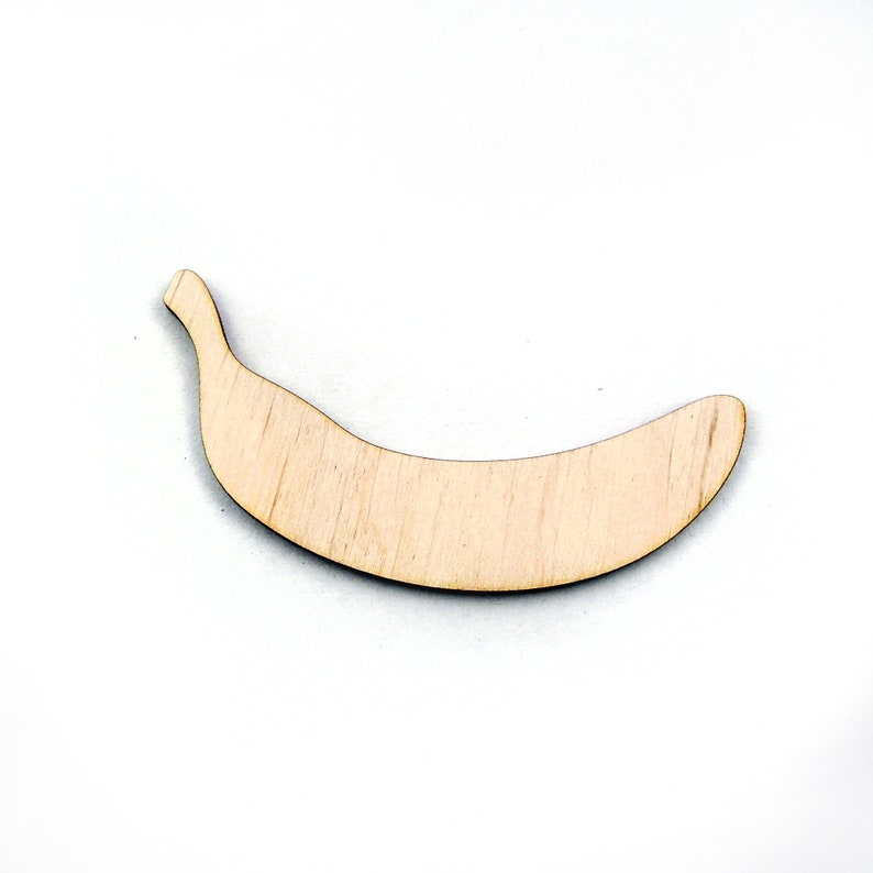 Wooden Banana Shape for Crafts and Decoration Laser Cut | Etsy
