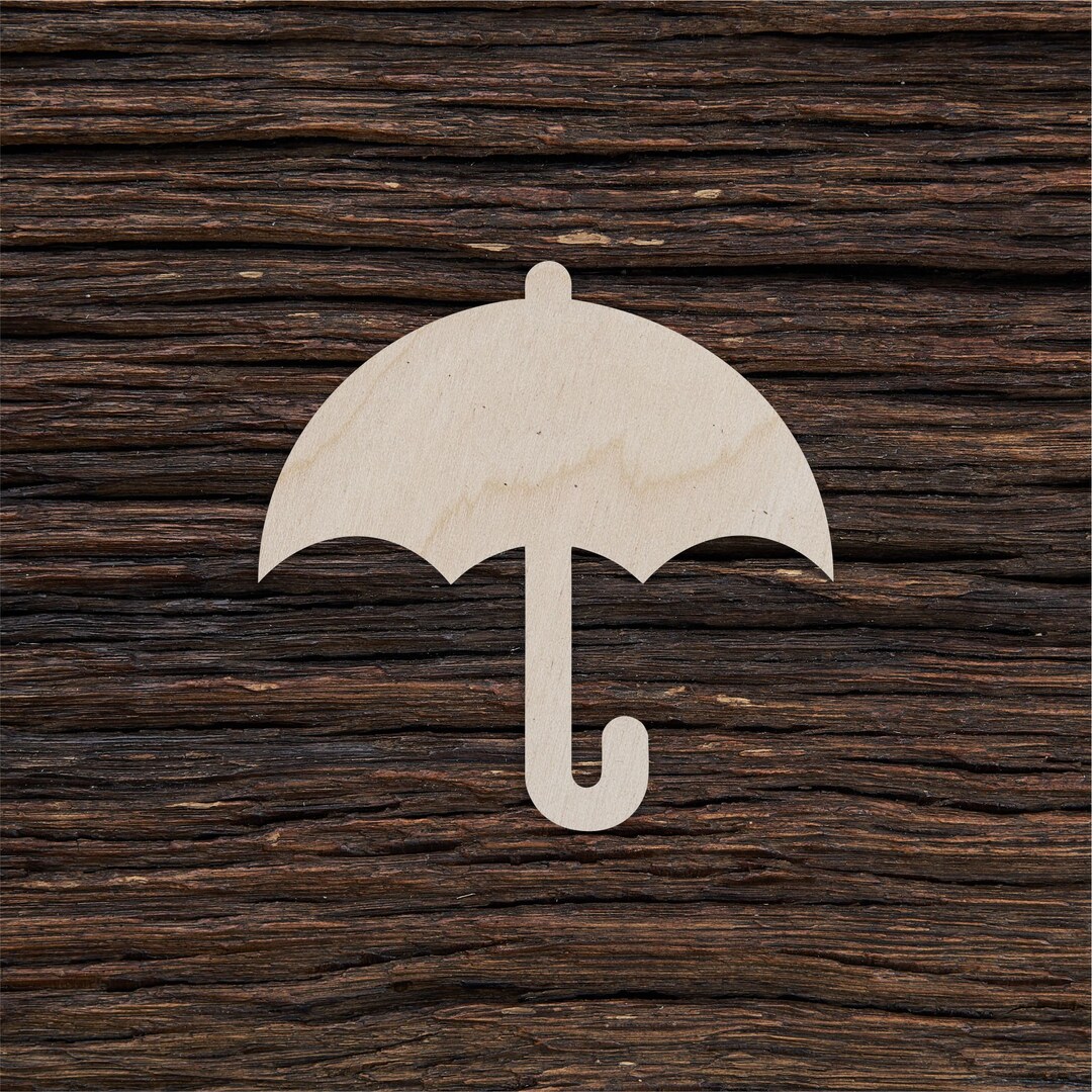 Wooden Umbrella Shape for Crafts and Decoration - Laser Cut - Umbrellas ...