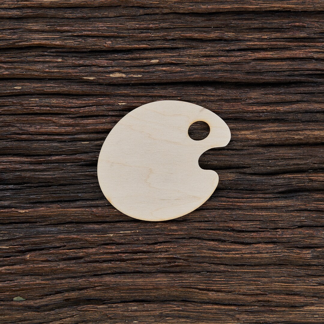 Wooden Paint Pallet Shape for Crafts and Decoration - Laser Cut ...