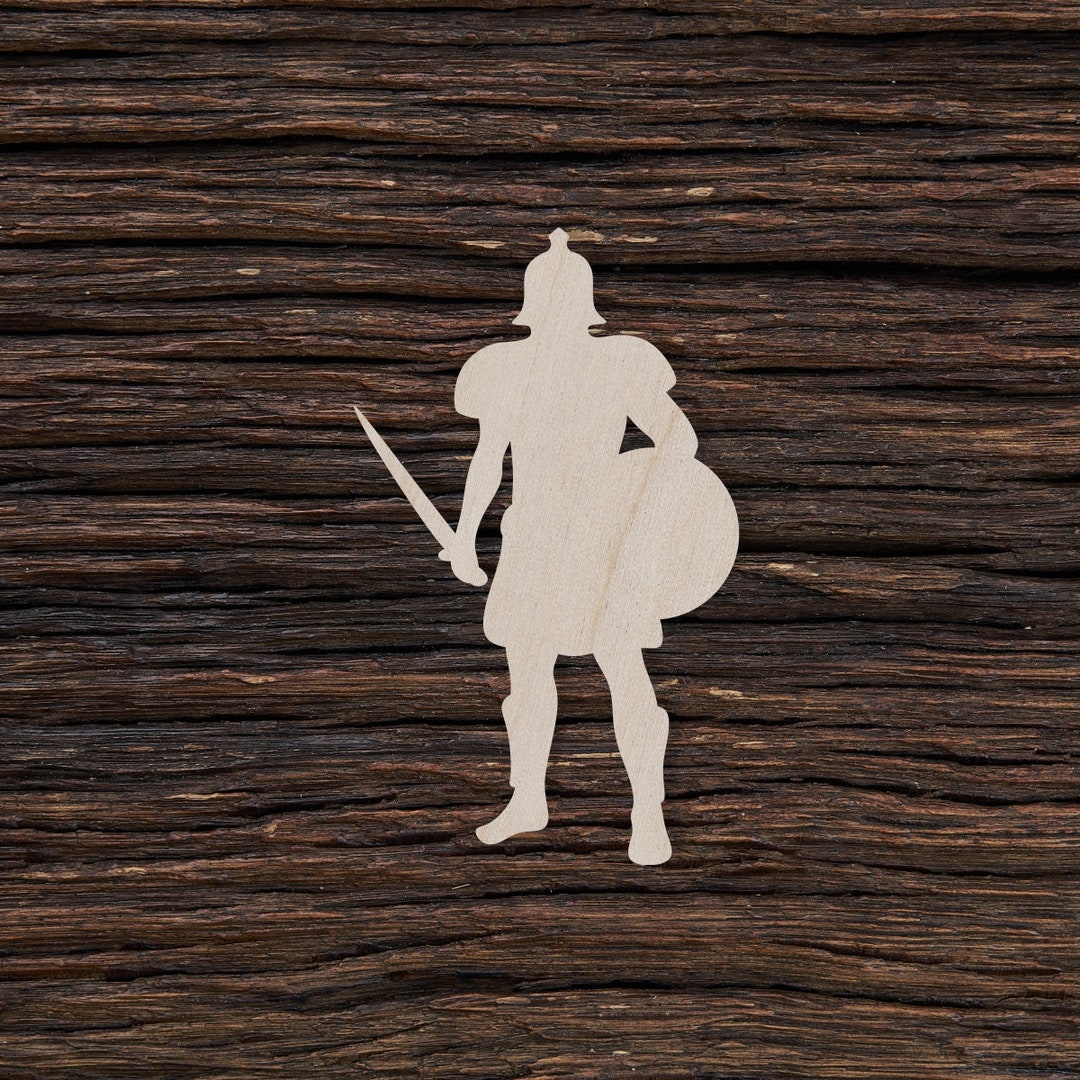 Wooden Gladiator for Crafts and Decorations - Gladiator Cut Out ...