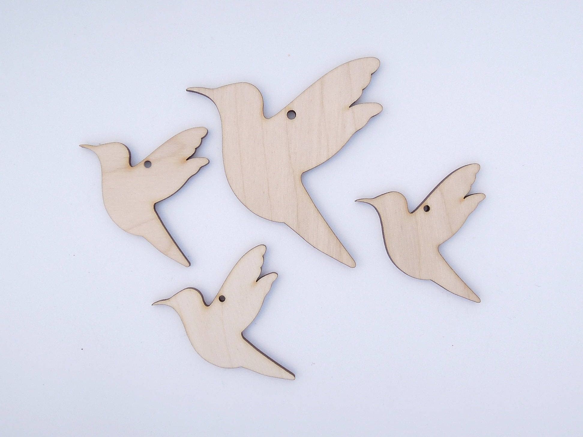Wooden Bird Shape for Crafts Laser Cut | Etsy