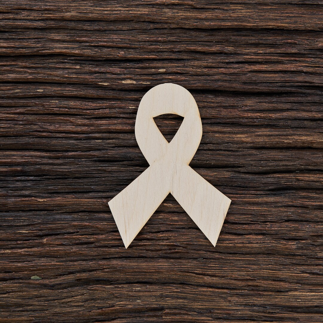 Wooden Awareness Ribbon Shape for Crafts and Decoration - Laser Cut ...