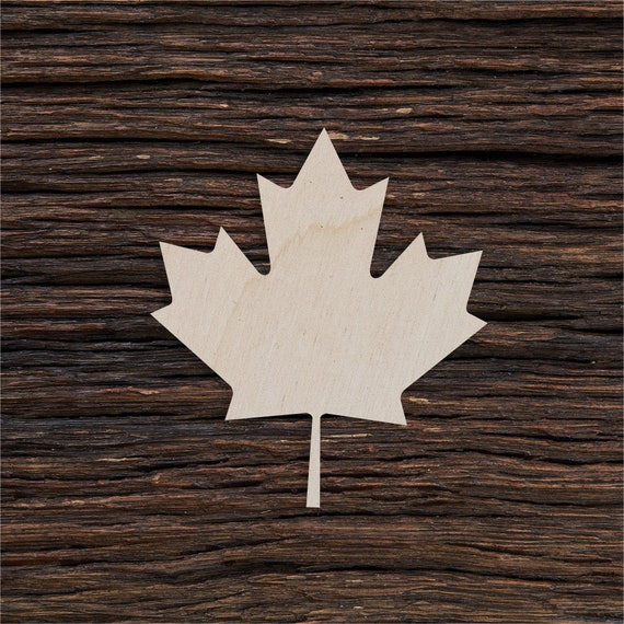 Painting A198 Laser Cut Wood Wooden Canadian Leaf Maple Leaf Wood ...