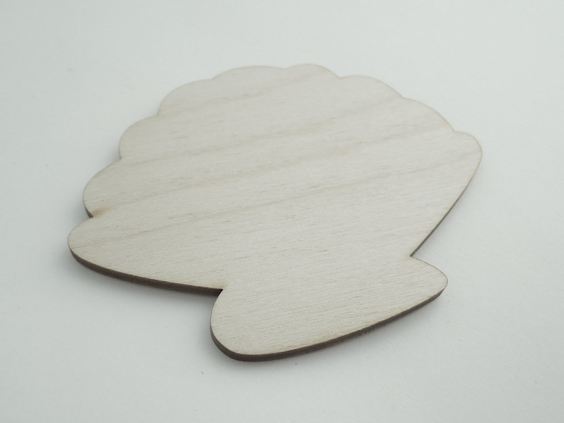 Wooden Scallop Seashell for Crafts Laser Cut Blank Shape - Etsy