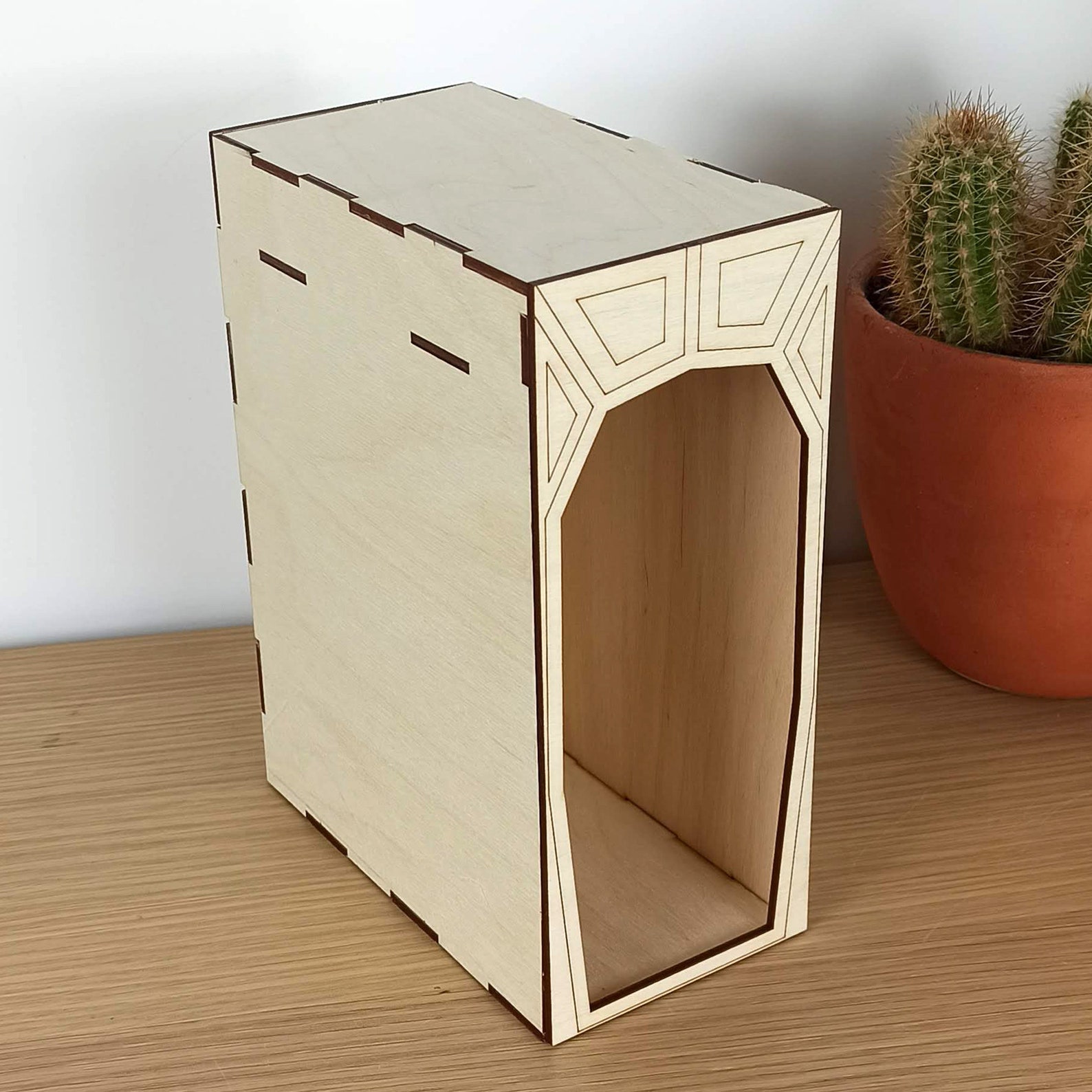 Wooden Book Nook With Secret Drawer for Light Shape for Crafts - Etsy