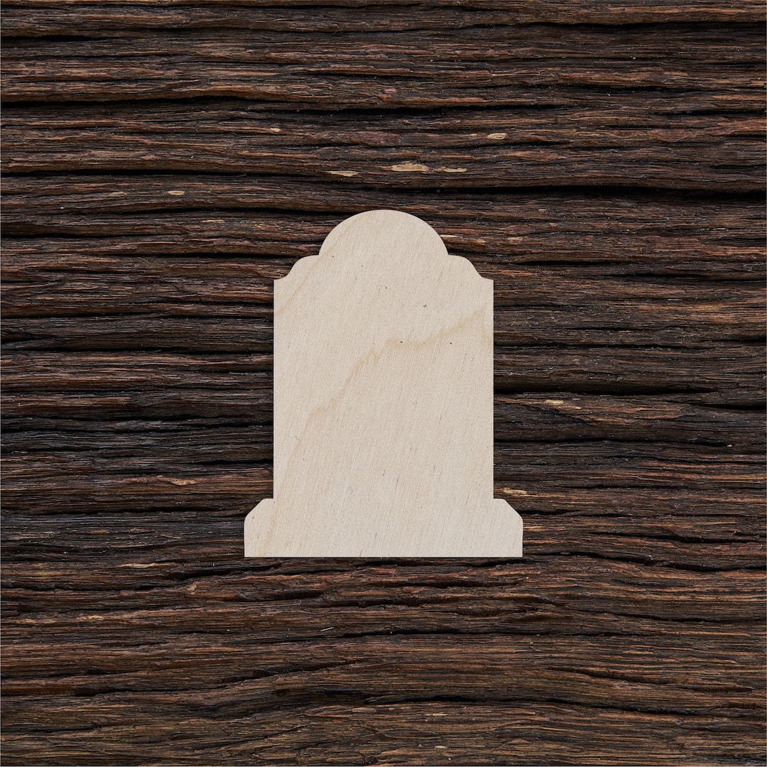 Wooden Tombstone Shape for Crafts and Decoration - Laser Cut ...