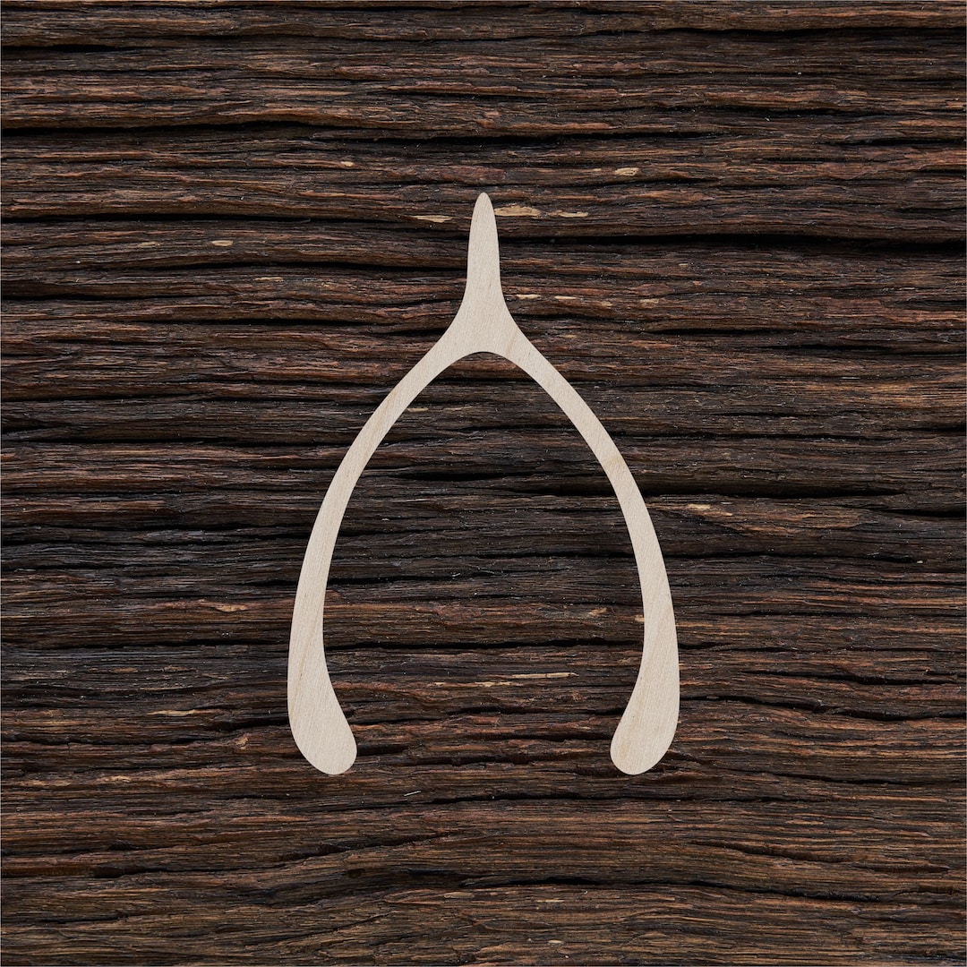 Wooden Wishbone for Crafts and Decorations - Wishbone Earrings ...