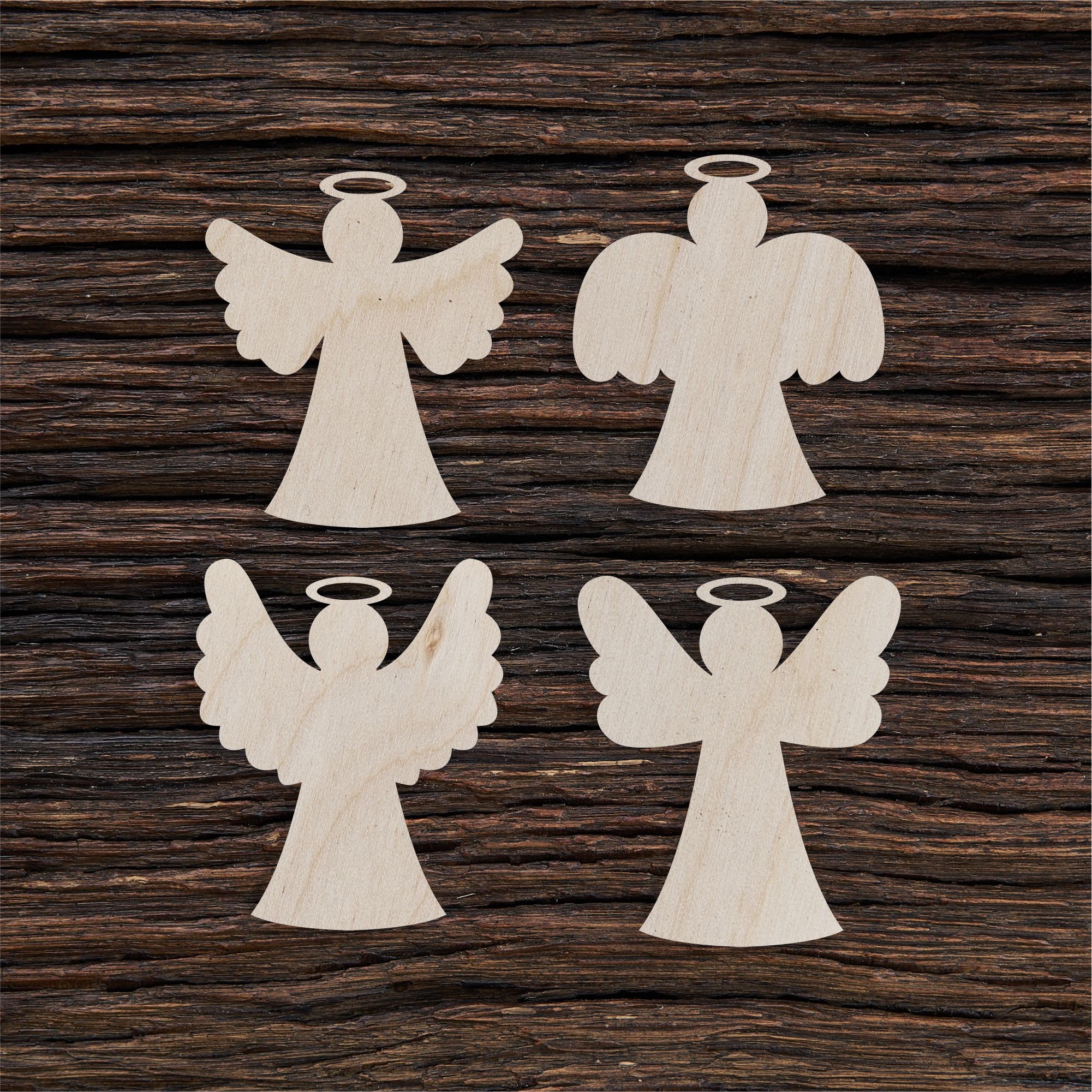 Wooden Angel Shape Shape for Crafts and Decoration - Laser Cut - Angel ...