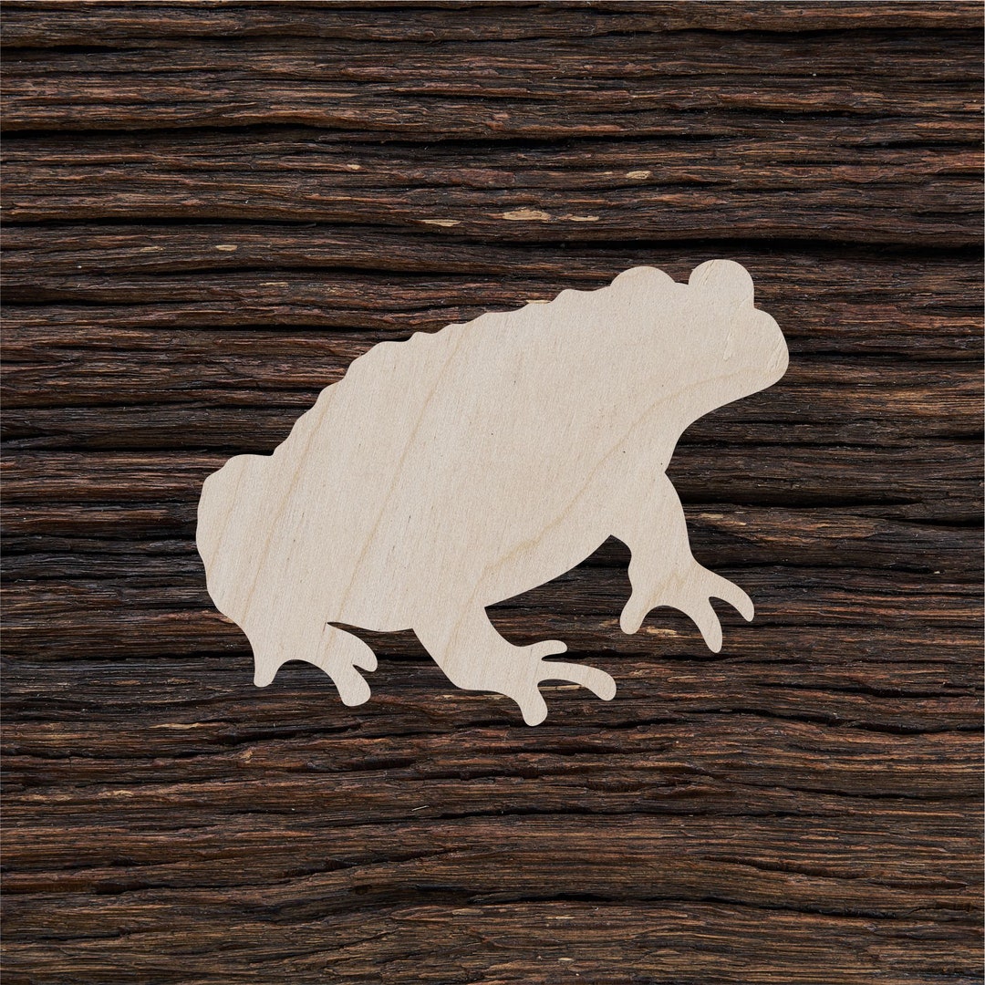 Wooden Toad for Crafts and Decorations - Toad Pin - Toad Earrings ...