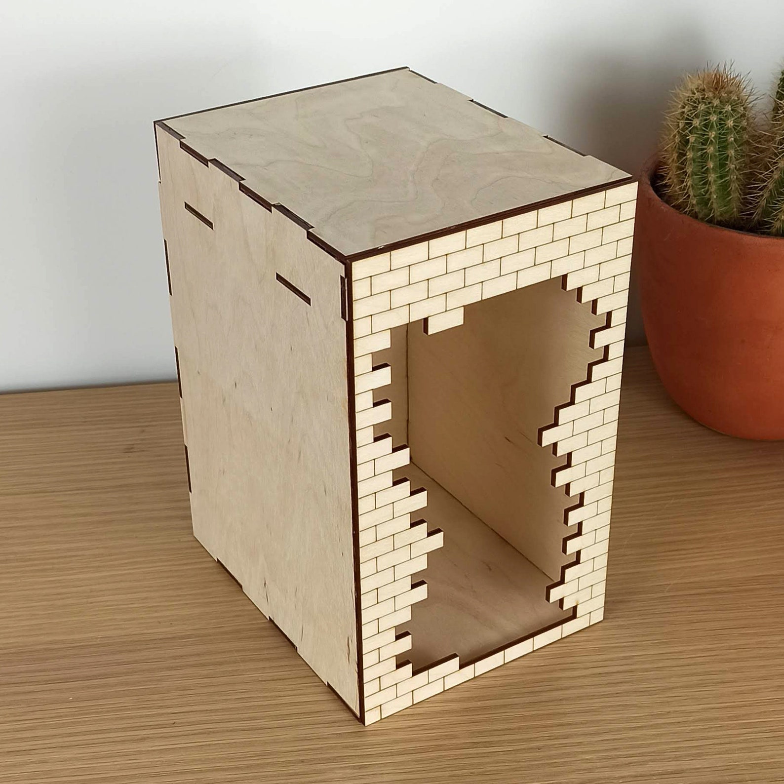 Wooden Wide Book Nook With Secret Drawer for Light Shape for - Etsy