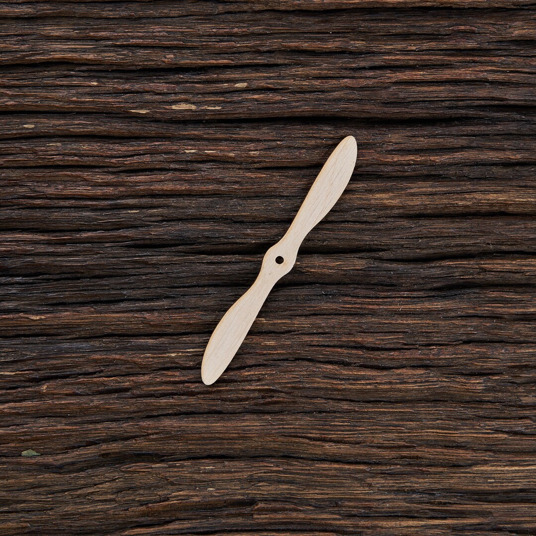 Wooden Flat Airplane Propeller Shape for Crafts and Decoration - Laser ...
