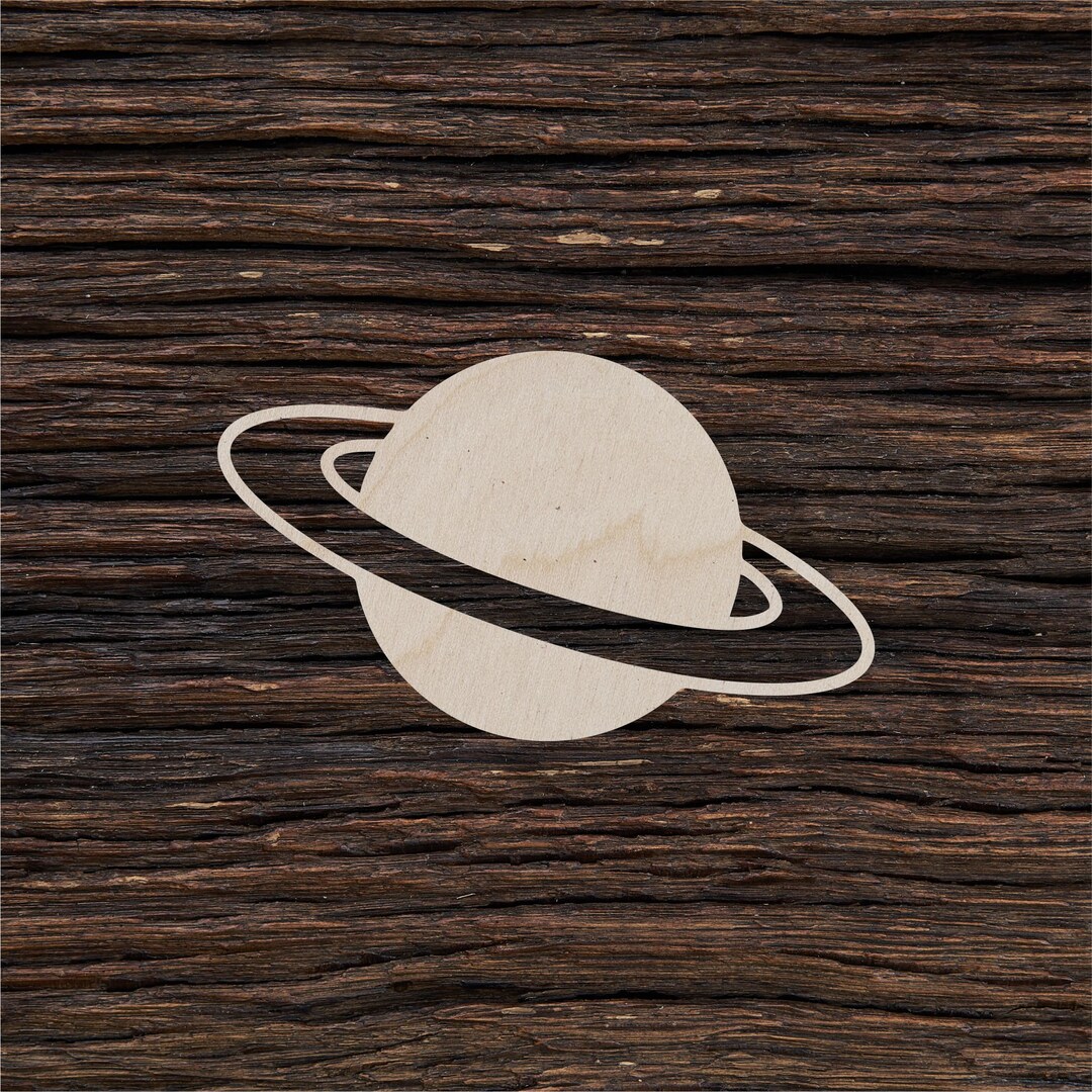 Wooden Planet Shape for Crafts and Decoration - Laser Cut - Saturn Cut ...