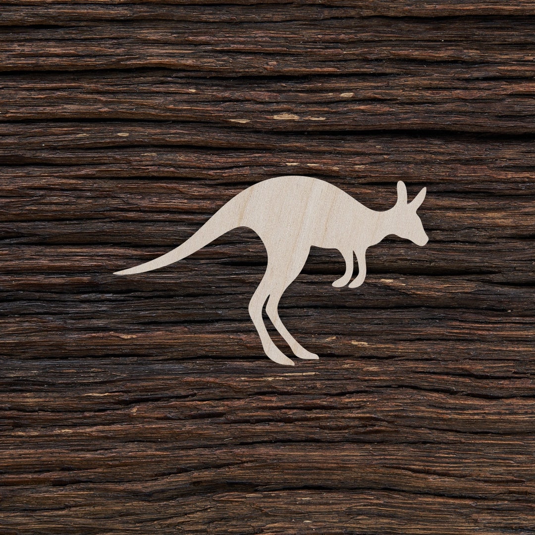 Wooden Kangaroo for Crafts and Decorations - Kangaroo Shape - Kangaroo ...