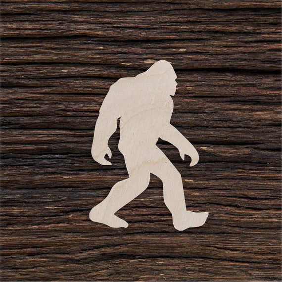 Wooden Sasquatch Shape for Crafts and Decoration Laser Cut | Etsy Israel