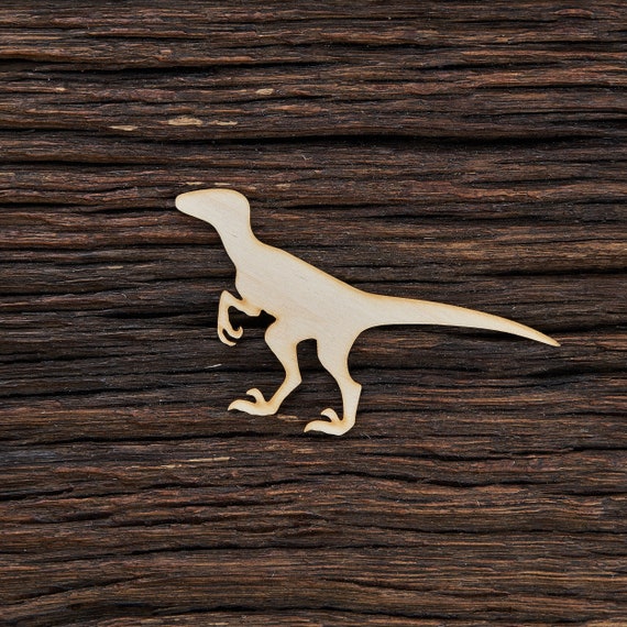 Wooden Velociraptor Dinosaur Shape for Crafts and Decoration - Etsy