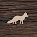 Wooden Fox Shape for Crafts and Decoration Laser Cut Foxes Unfinished ...
