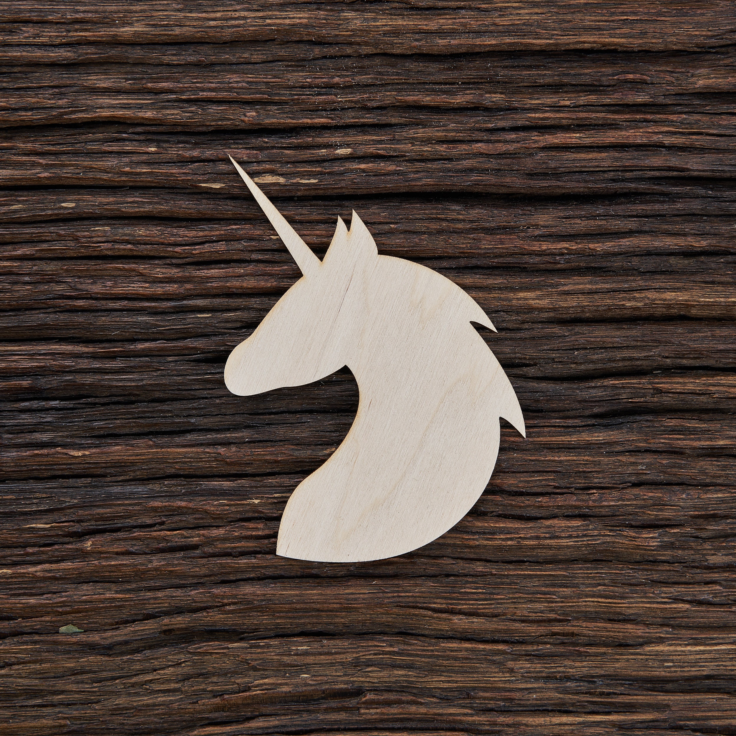 Wooden Unicorn Face Shape for Crafts and Decoration Laser - Etsy