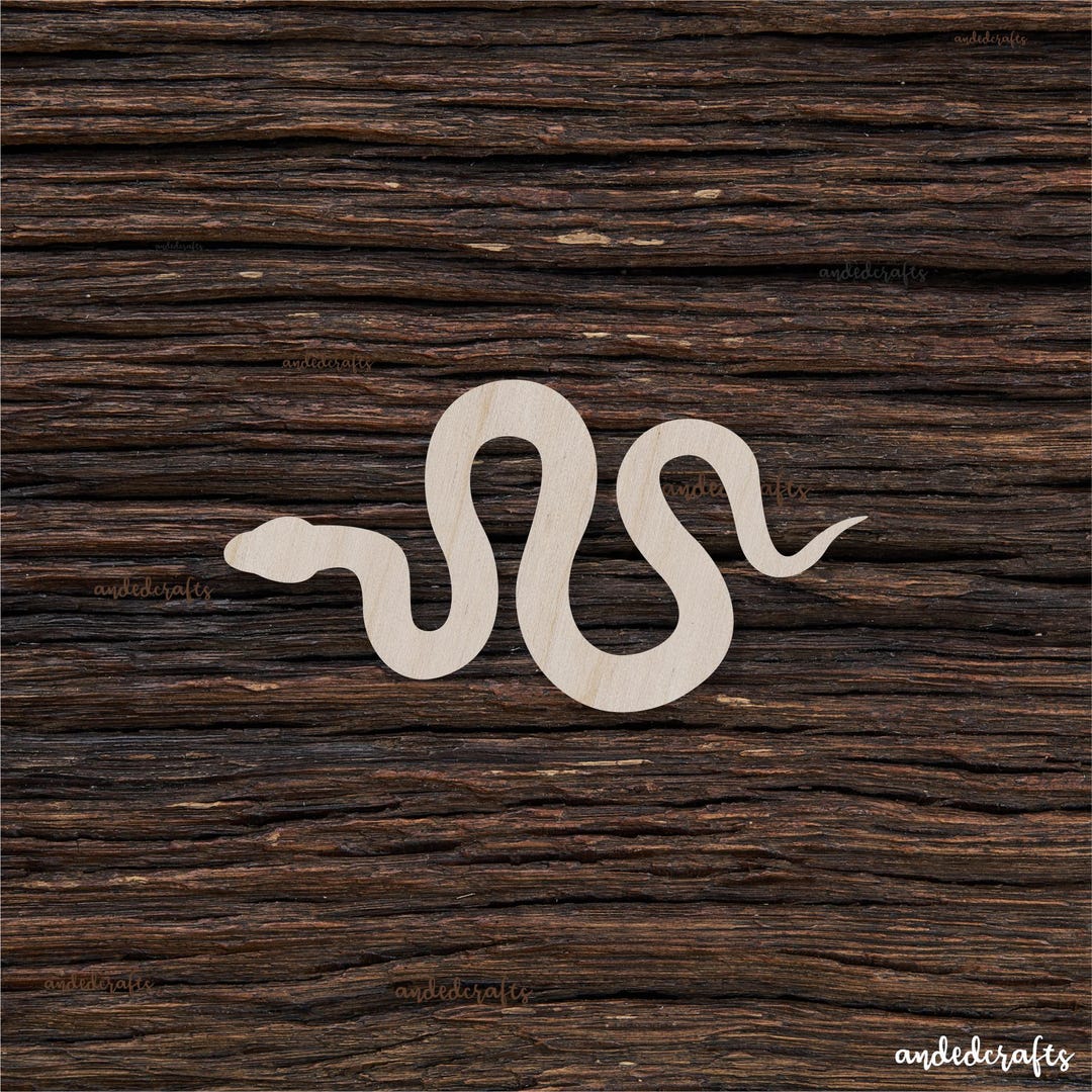 Wooden Snake Shape for Crafts and Decorations - Wooden Blanks - Craft ...
