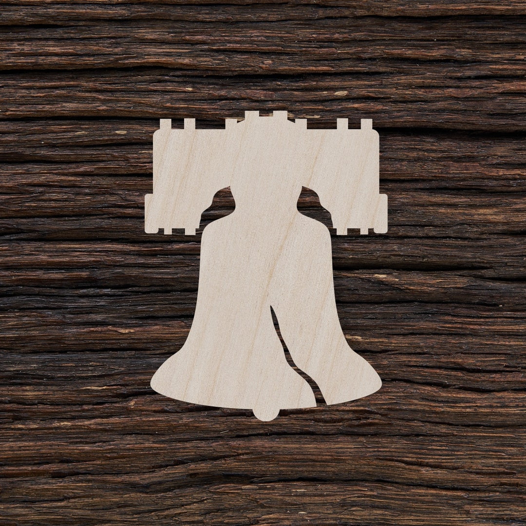 Wooden Liberty Bell for Crafts and Decorations - Liberty Bell Shape ...