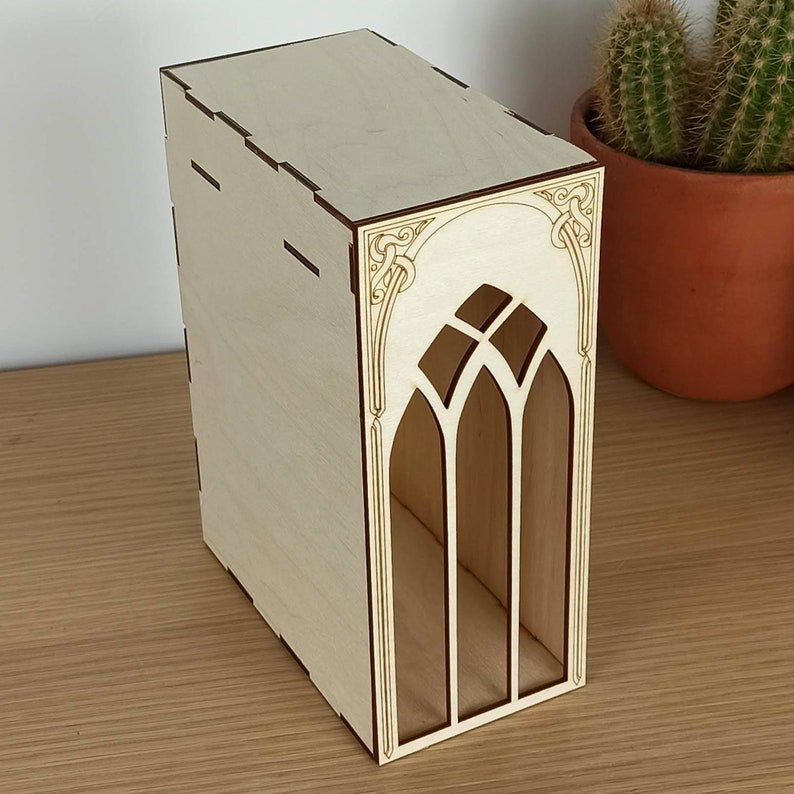 Wooden Book Nook With Secret Drawer for Light Shape for Crafts and ...