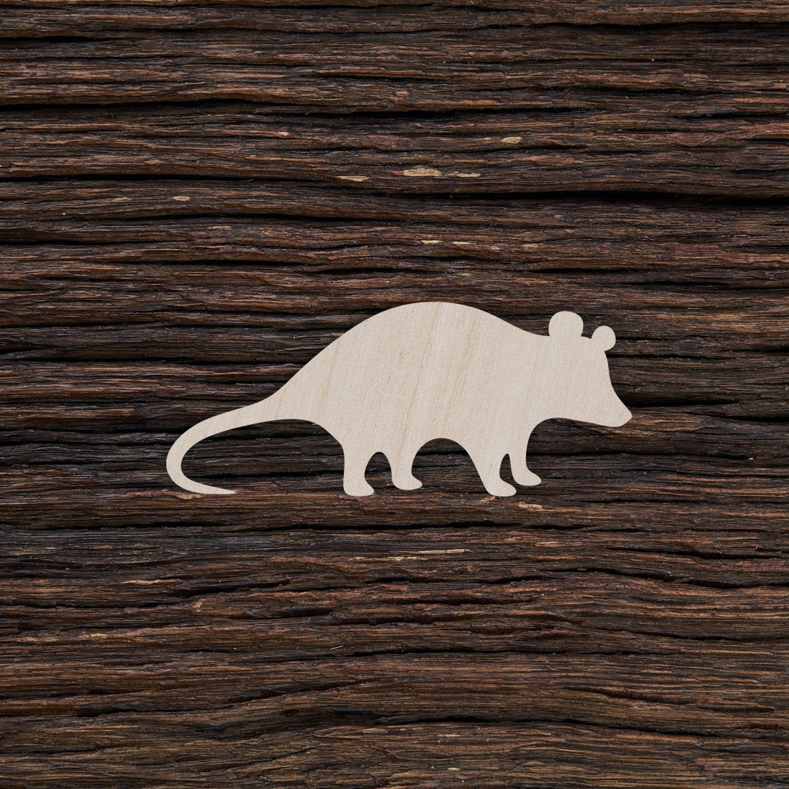 Wooden Possum for Crafts and Decorations - Possum Earrings - Possum ...