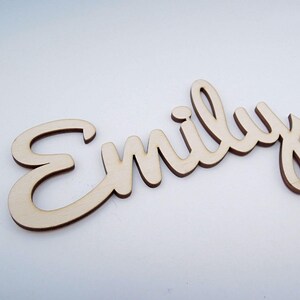 Wooden Custom Name Sign for Crafts & for Decoration - Laser Cut ...