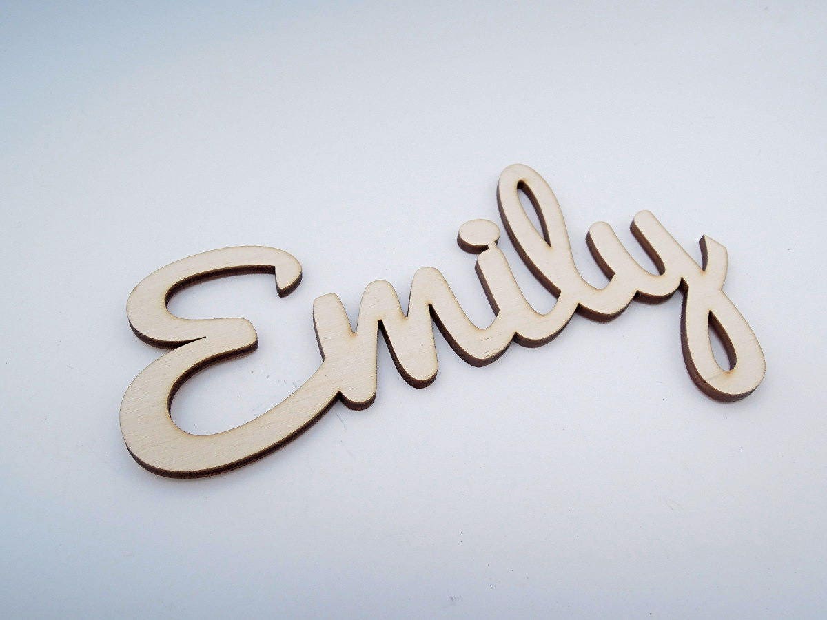Wooden Custom Name Sign for Crafts & for Decoration Laser | Etsy