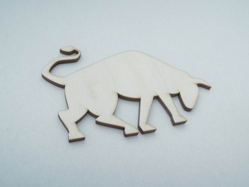 Wooden Angry Bull Shape for Crafts and Decoration Laser Cut - Etsy